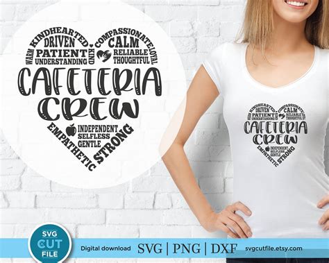 Cafeteria Crew Svg Lunch Lady Svg Cafeteria Worker Etsy