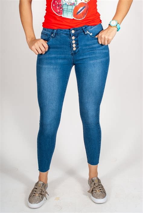 Pantalon Mezclilla Dama Marca Beba Jeans Codigo Bb19 009 Med Dark