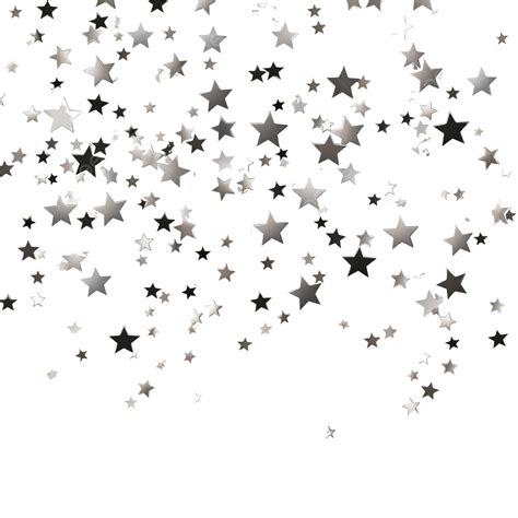 Confeti Estrella Plateada Estrellas Plateadas Brillo Decoración Recorte