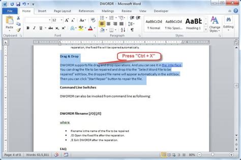 3 ways to quickly move texts in your word document