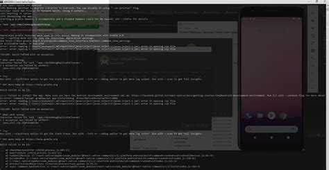 reactjs react native build for android fails on windows machine