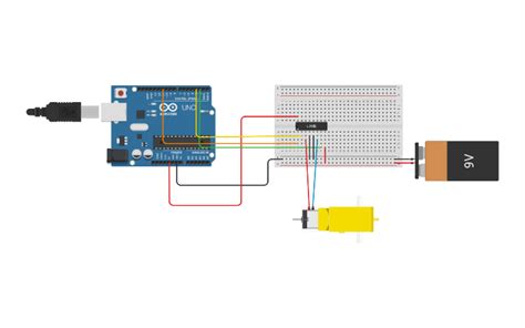 circuit design l293d tinkercad
