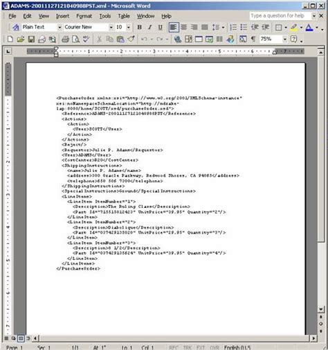 oracle xml db basic demo