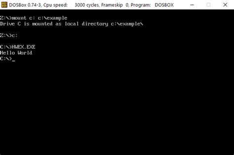 coding and debugging 16 bit x86 assembler with dosbox zwomp
