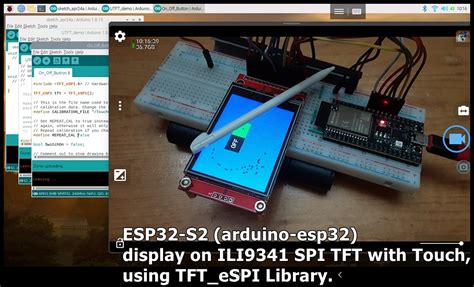 embedded things esp32 s2 arduino esp32 display on ili9341 spi tft