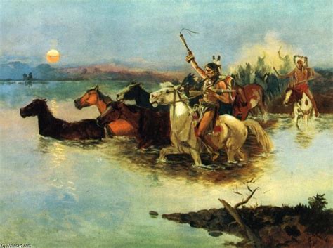 Überquerung der strecke von charles marion russell 1864