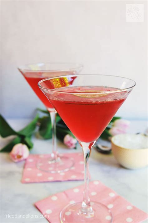 Cosmopolitan Cocktail — 4 Ingredient Recipe — Fried Dandelions — Plant