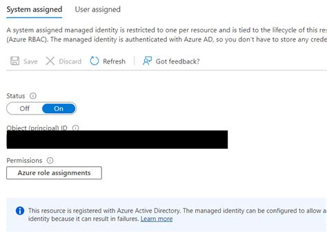 authenticating against azure sql via powershell azure function with