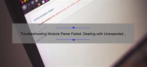troubleshooting module parse failed dealing with unexpected tokens