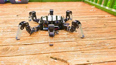 hexapod robot with raspberry pi programmed in python youtube