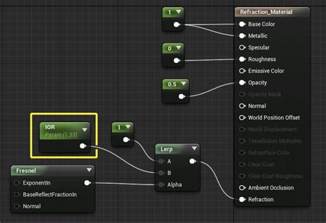 using refraction unreal engine documentation