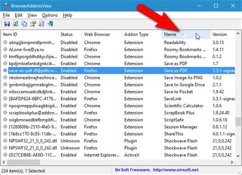 how to view a list of extensions installed in all your browsers