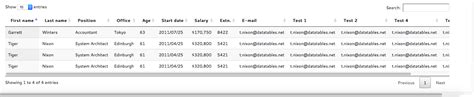 problem with scrollx — datatables forums