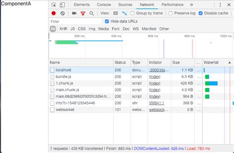 react suspense and code splitting the bundle size of the modern single
