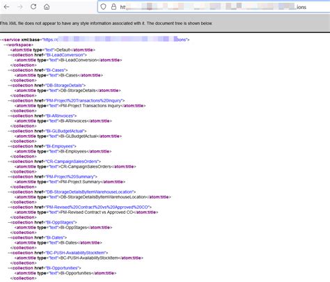 powerbi credentials failing on odata connection despite successful xml