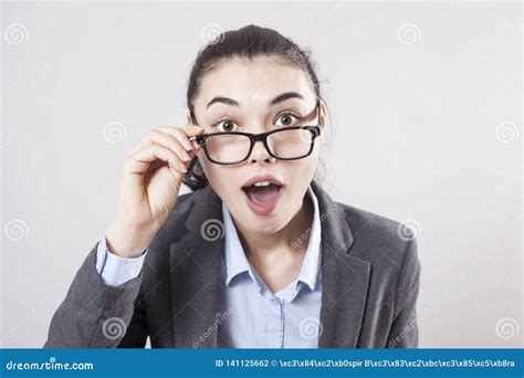 Surprise Astonished Woman Closeup Portrait Woman Looking Surprised In