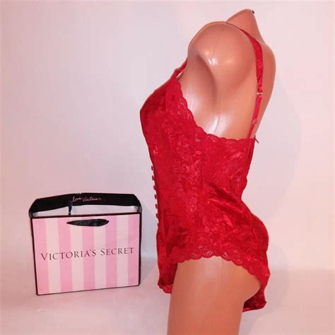 Vintage Victoria Secret Lingerie Teddy Bodysuit One Depop