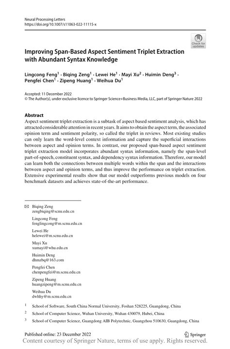 improving span based aspect sentiment triplet extraction with abundant