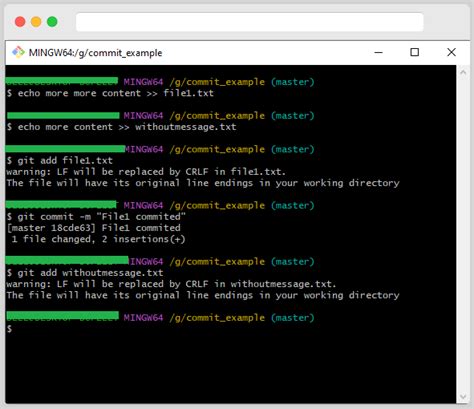 git commit command list