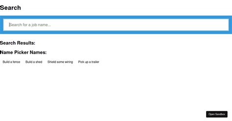 react hooks typescript search codesandbox