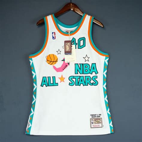 100 Authentic Shawn Kemp Mitchell And Ness 1996 Nba All Star Jersey Size