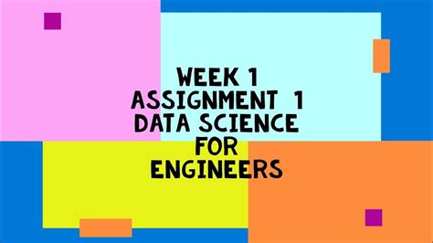 data science for engineers nptel week 1 assignment solution 1