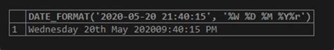 mysql date format how mysql date format function work