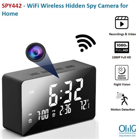 Spy442 Wifi Hidden Spy Camera Clock Omg Solutions
