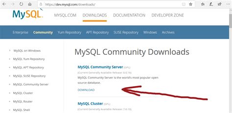 mysql community edition download on windows