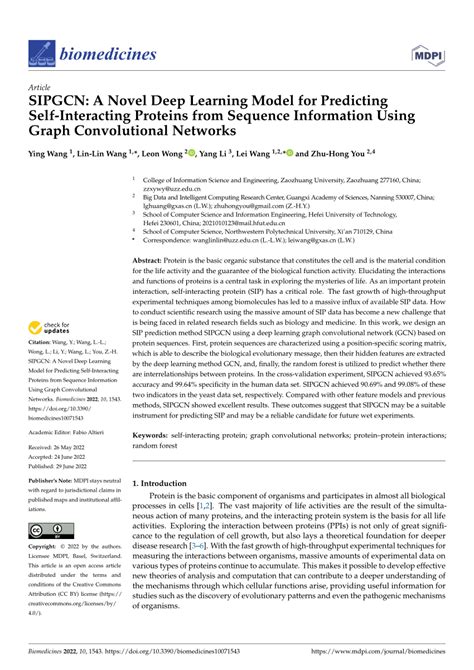 Pdf Sipgcn A Novel Deep Learning Model For Predicting Self