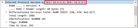 why are the source destination ip addresses different in the logs when