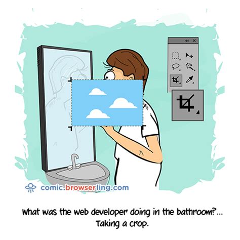 bathroom comic about web developers web designers and