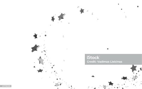 Silver Volumetric Starconfetti Stock Illustration Download Image Now