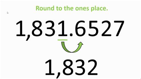 rounding numbers youtube