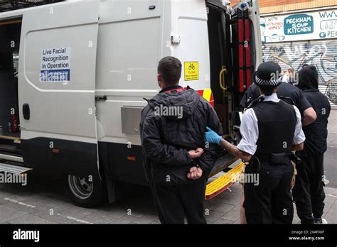 London Uk 6th June 2024 Met Police Live Facial Recognition Cameras