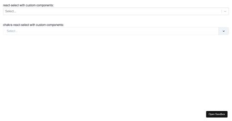 react select vs chakra react select codesandbox