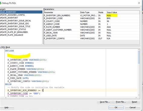 oracle11g oracle sql developer how do i initialize a row type