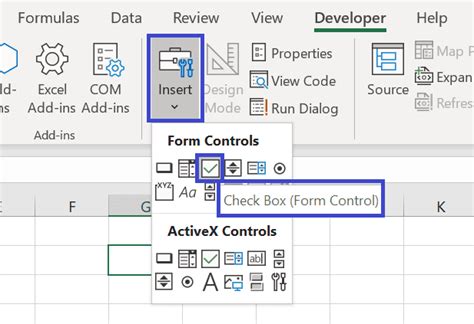 how to add a checkbox in excel and automatically generate a true or