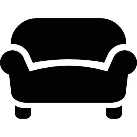 sofá con reposabrazos iconos gratis de