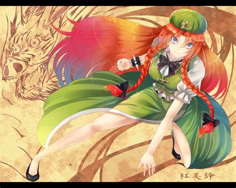 Safebooru Blue Eyes Bow Braid Breasts China Dress Chinese Clothes