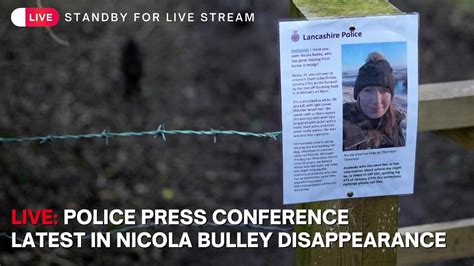 Nicola Bulley Press Conference As Police Give Update Superintendent