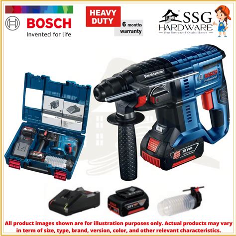 Bosch Gbh 180 Li 18v Brushless Cordless Rotary Hammer Impact Drill