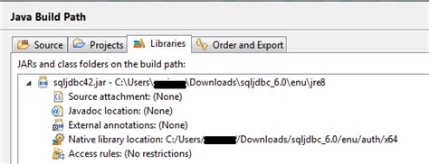 java cannot open database error when logging into sql