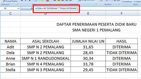 blogger pemalang ツ fungsi rumus if excel dan multi if excel