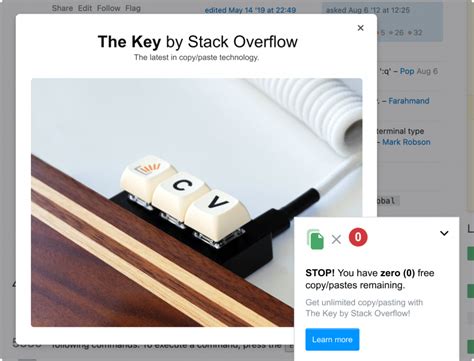 the key by stack overflow is a real keyboard designed exclusively to