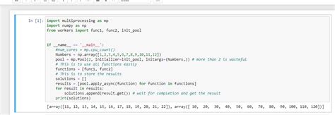 python multiprocessing pool with numpy functions stack overflow