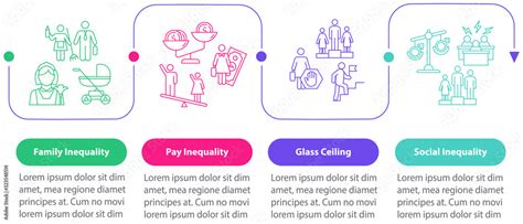 Vetor De Gender Inequality Vector Infographic Template Sex Role