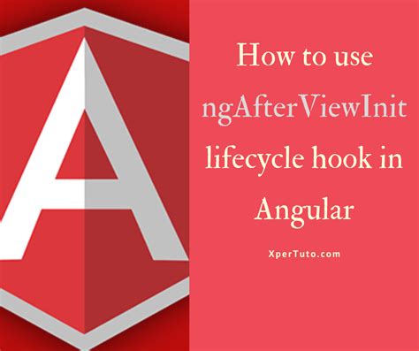angular ngafterviewinit lifecycle hook