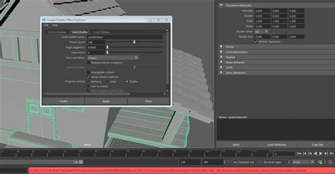solved need help for shattering object using maya 2018 autodesk