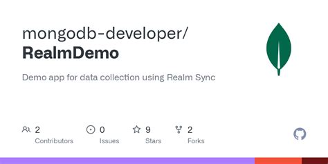 github mongodb developer realmdemo demo app for data collection